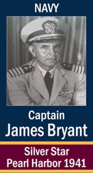 Coronado’s “Avenue Of The Heroes” ... Captain James S. Bryant, USN ...