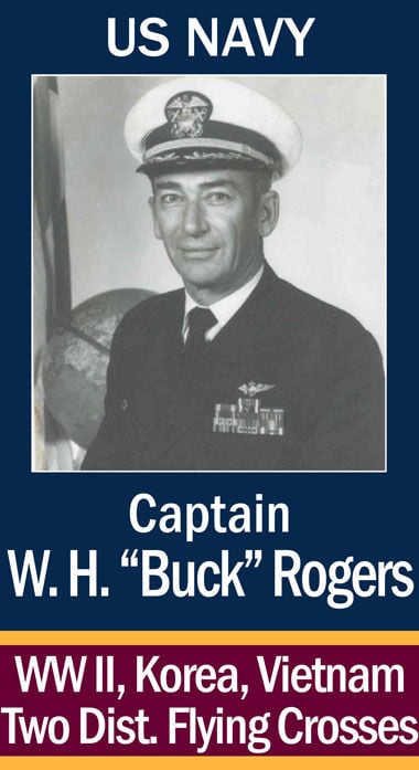 Coronado’s “Avenue Of The Heroes” ... Captain William H. “Buck” Rogers ...