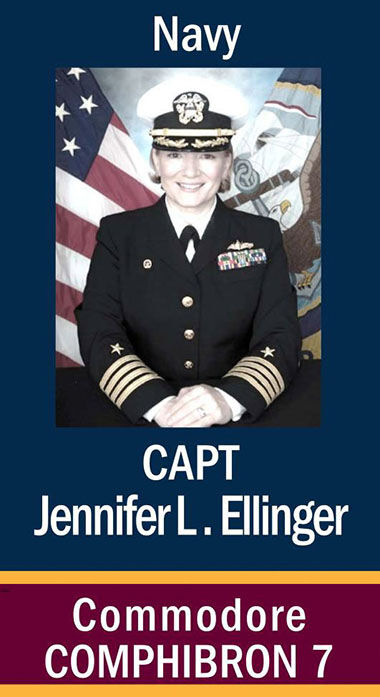 Coronado’s “Avenue Of The Heroes” ... Capt. Jen Ellinger, US Navy ...