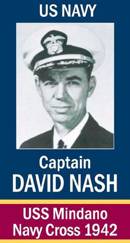 Coronado’s “Avenue Of The Heroes” ... Captain David Nash, USN ...