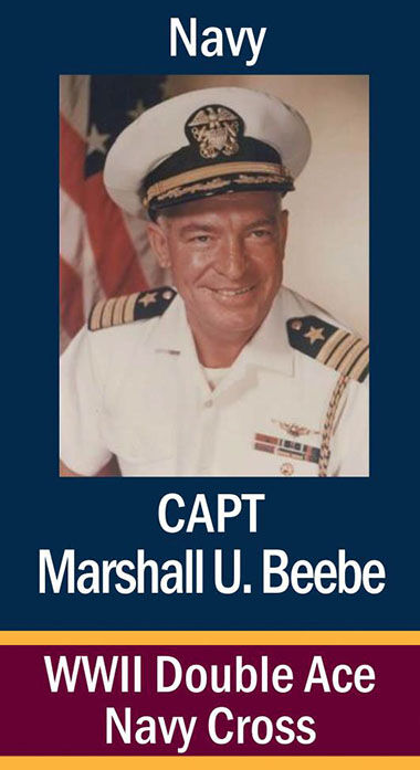 Coronado’s “Avenue Of The Heroes” ... Capt. Marshall U. Beebe, USN ...