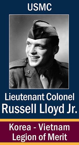 Coronado’s “Avenue Of The Heroes” ... Lt. Col. Russell Lloyd Jr., USMC ...