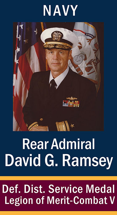 Coronado’s “Avenue Of The Heroes” ... RADM David G. Ramsey, USN ...