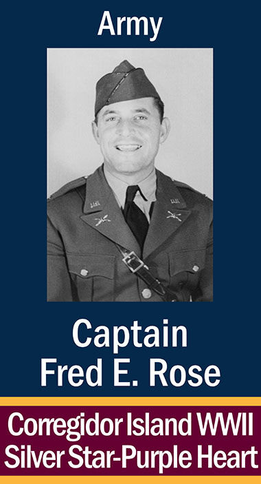 Coronado’s “Avenue Of The Heroes” ... Capt. Fred E. Rose, US Army ...