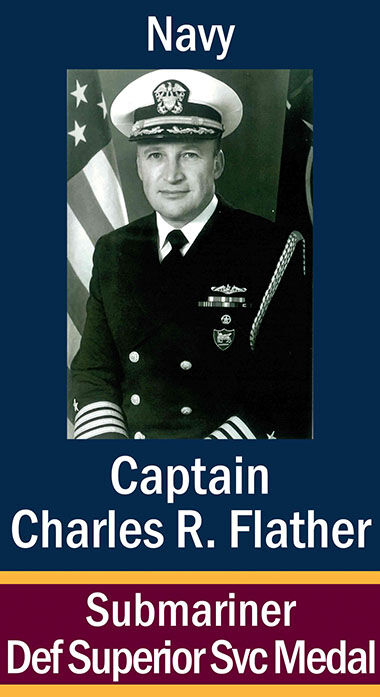 Coronado’s “Avenue Of The Heroes” ... Capt. Charles R. Flather, USN ...