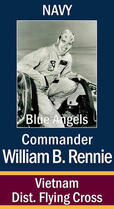 Coronado’s “Avenue Of The Heroes” ... CDR William B. Rennie, USN ...