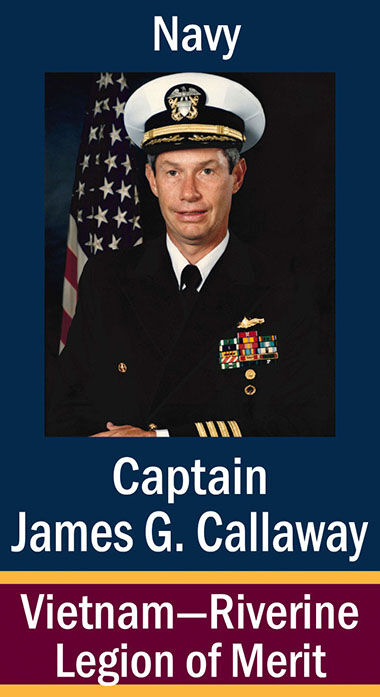Coronado’s “Avenue Of The Heroes” ... Capt. James G. Callaway, USN ...