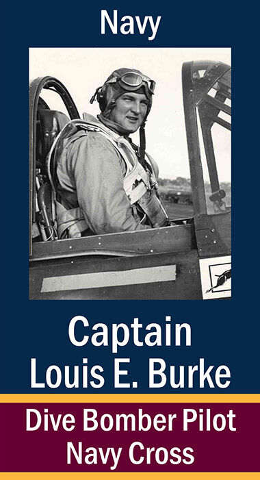 Coronado’s “Avenue Of The Heroes” ... Capt. Louis E. Burke, US Navy ...