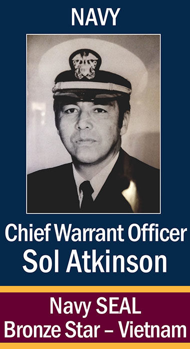 Coronado’s “Avenue Of The Heroes” ... CWO Solomon Atkinson, USN ...