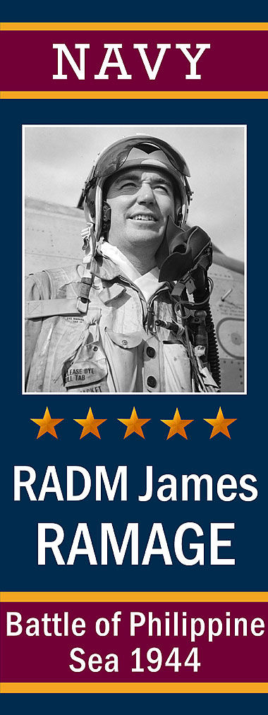 Coronado’s “Avenue Of The Heroes” ... RADM James D. “Jig Dog” Ramage ...