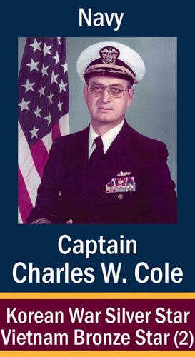Coronado’s “Avenue Of The Heroes” ... Capt. Charles W. Cole, USN ...