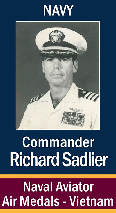 Coronado’s “Avenue Of The Heroes” ... Commander Richard Sadlier, USN ...