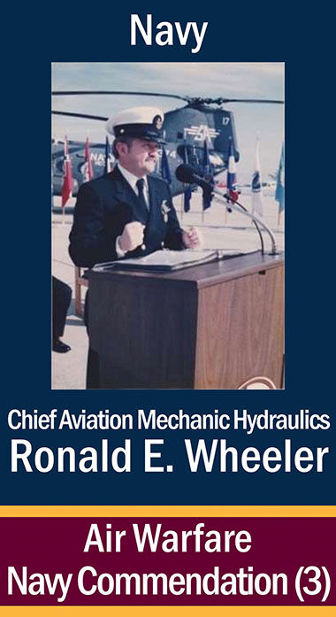 Coronado’s “Avenue Of The Heroes” ... Chief Ronald E. Wheeler, USN ...