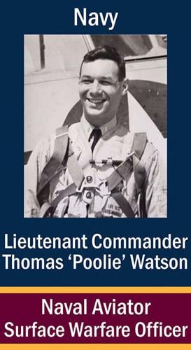 Coronado’s “Avenue Of The Heroes” ... LCDR Thomas “Poolie” Watson, USN ...