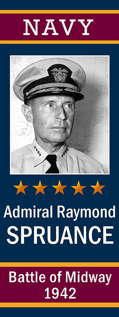 Coronado’s “Avenue Of The Heroes” ... Admiral Raymond Spruance, USN ...
