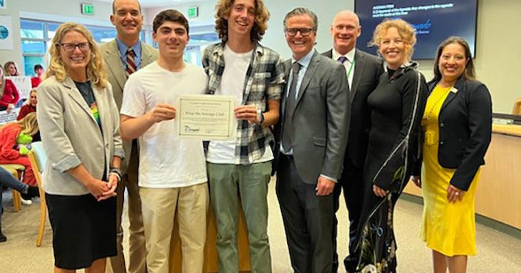 Club Of The Year Award Presented At Cusd School Board Meeting