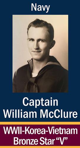 Coronado’s “Avenue Of The Heroes” ... Capt. William D. “Bill” McClure ...