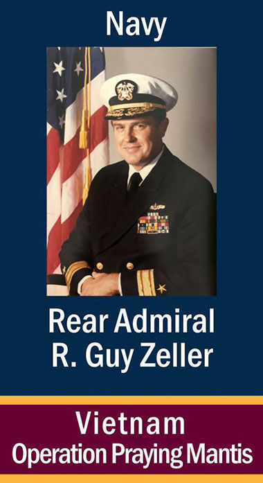 Coronado’s “Avenue Of The Heroes” ... Rear Admiral R. Guy Zeller, USN ...