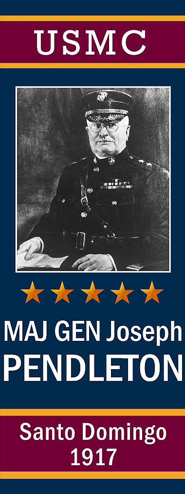 Coronado’s “Avenue Of The Heroes” ... Major General Joseph H. Pendleton ...