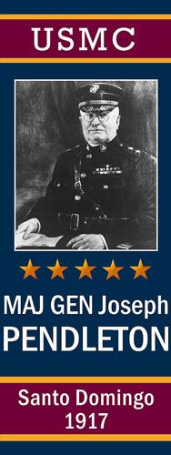 Coronado’s “Avenue Of The Heroes” ... Major General Joseph H. Pendleton ...