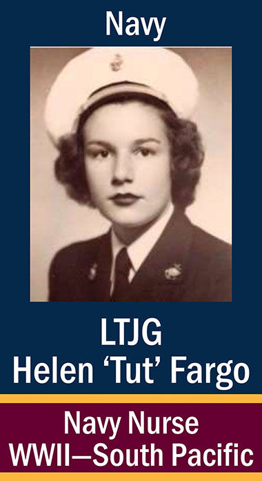 Coronado’s “Avenue Of The Heroes” ... LTJG Helen ‘Tut’ Fargo, USN ...