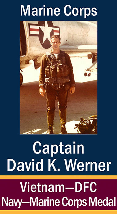 Coronado’s “Avenue Of The Heroes” ... Capt. David K Werner, USMC ...