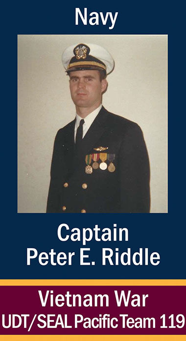 Coronado’s “Avenue Of The Heroes” ... Capt. Peter E. Riddle, USN ...