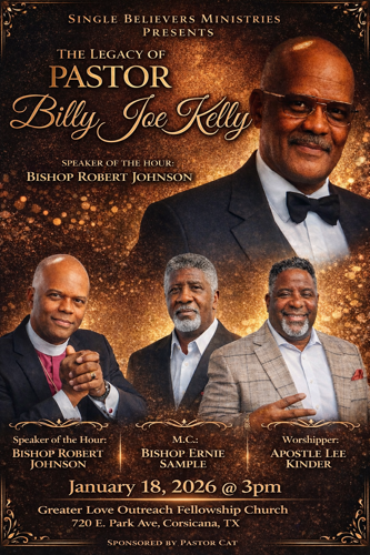 The legacy of Pastor Billy Joe Kelly celebrated Jan. 18 | News ...