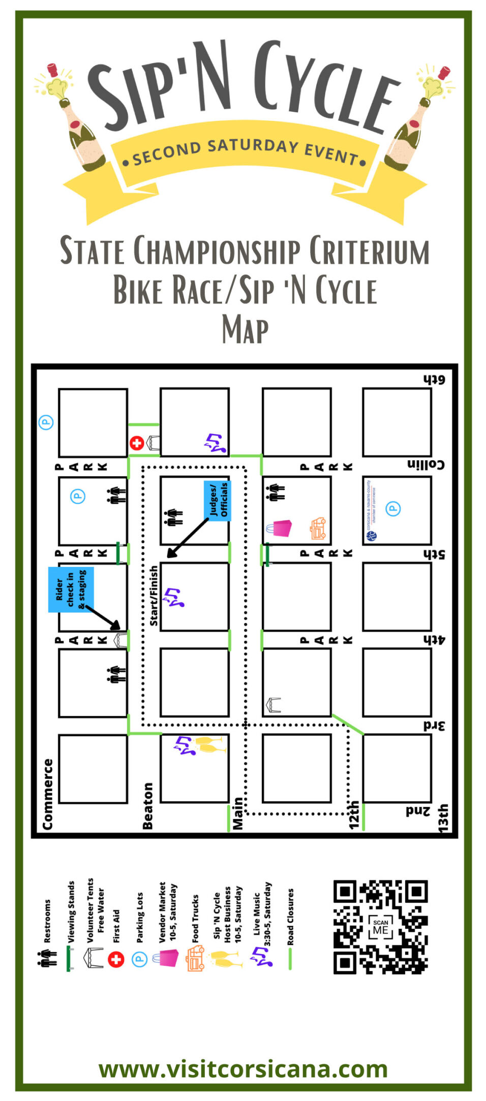Roll downtown: Sip 'N Cycle Saturday | News | corsicanadailysun.com