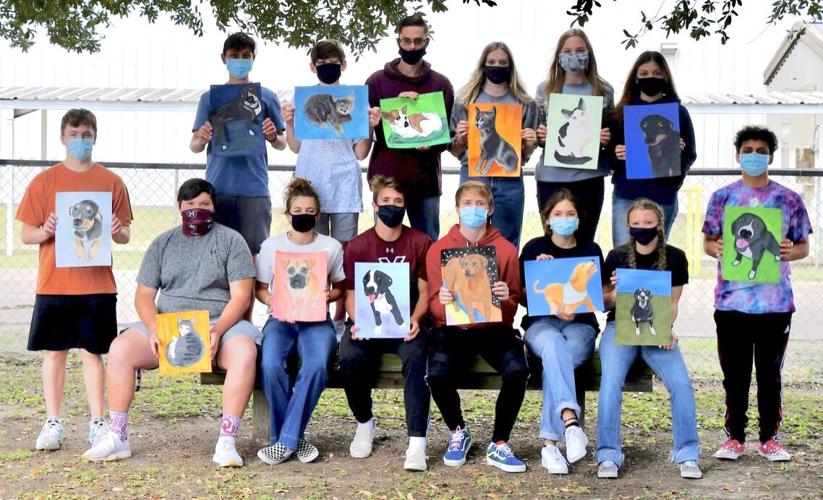 Mildred High School art students raise funds for local animal shelters ...