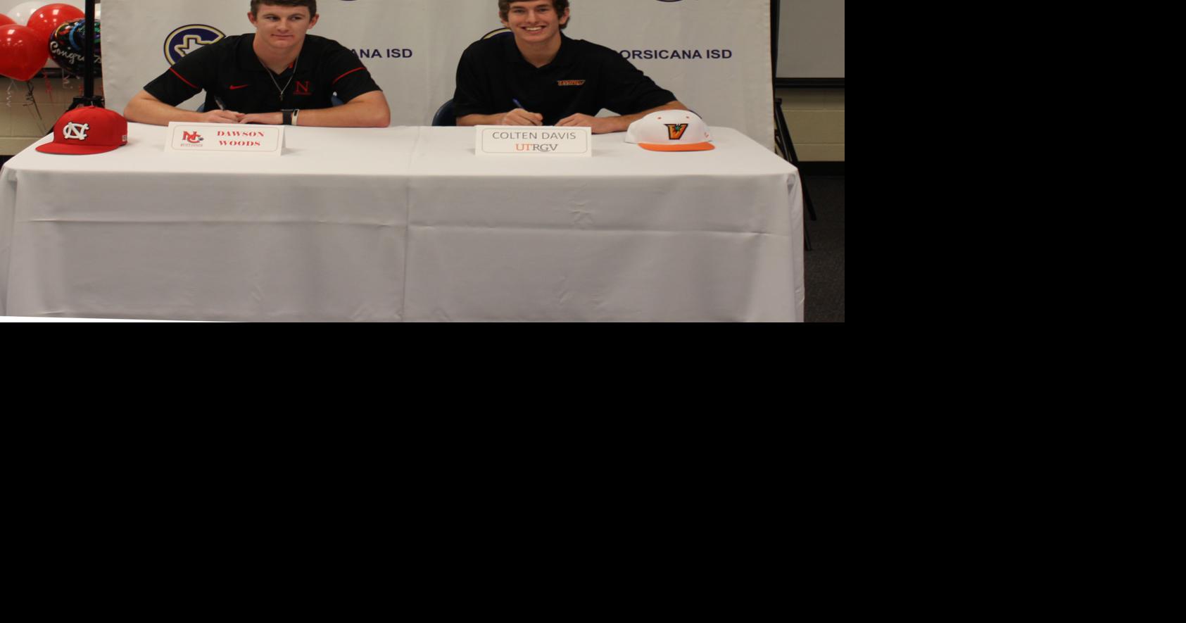 Corsicana's Colton Davis and Dawson Woods accept baseball scholarships ...