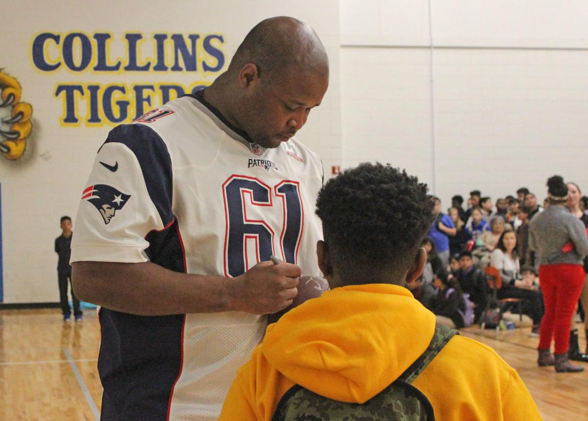 PHOTOS: NFL star visits Collins Intermediate School | News ...