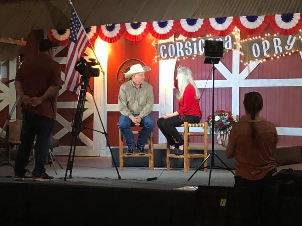 Country musician Pat Waters films at Corsicana Opry and Event Center ...