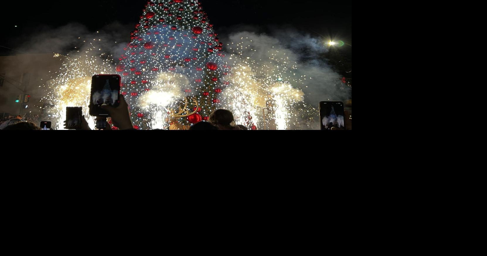 Downtown tree lighting draws festive holiday crowds | News ...