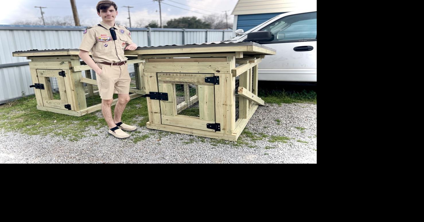 Troop 258 scout builds dog kennels for animal shelter | News ...