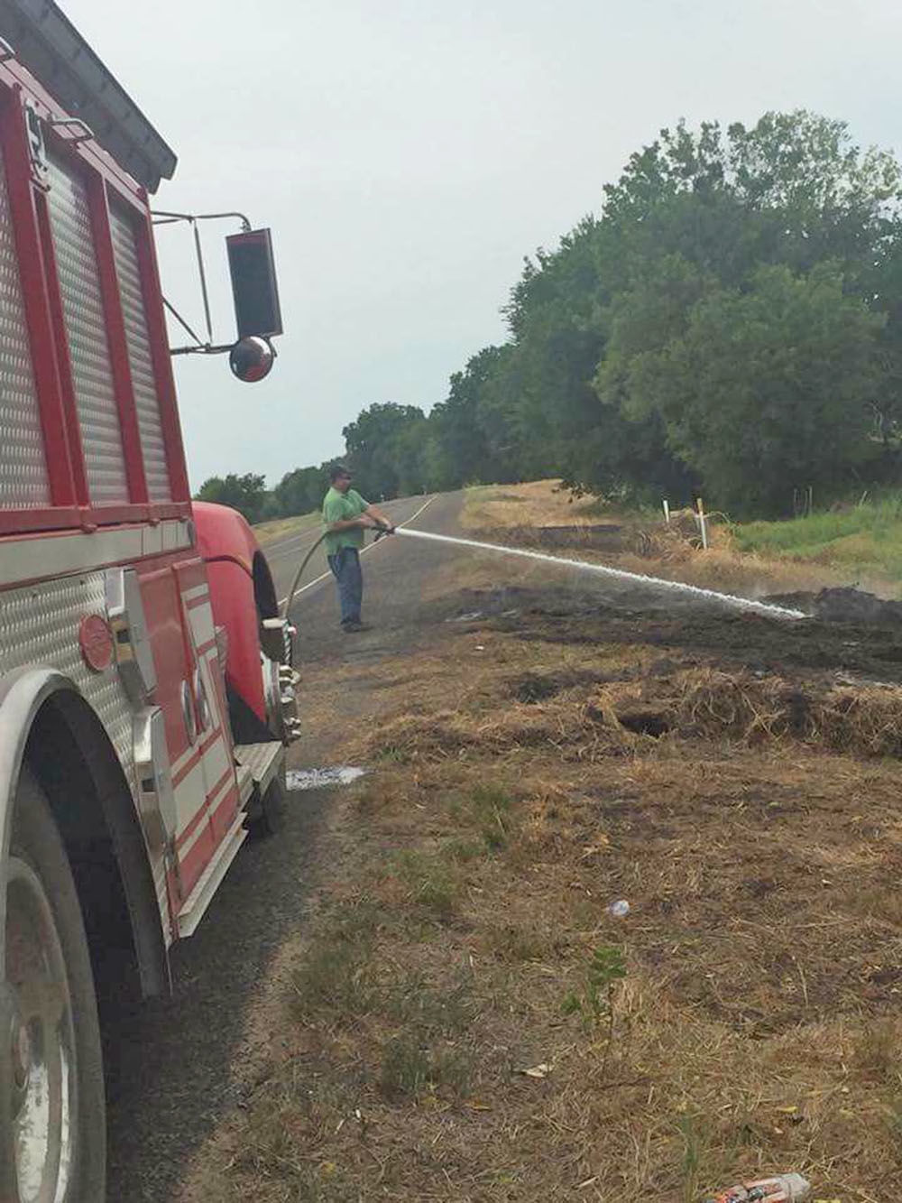 Chatfield Volunteer Fire Department responds to hay fire | News ...
