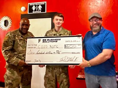 High school ROTC program receives $600 community check | News ...