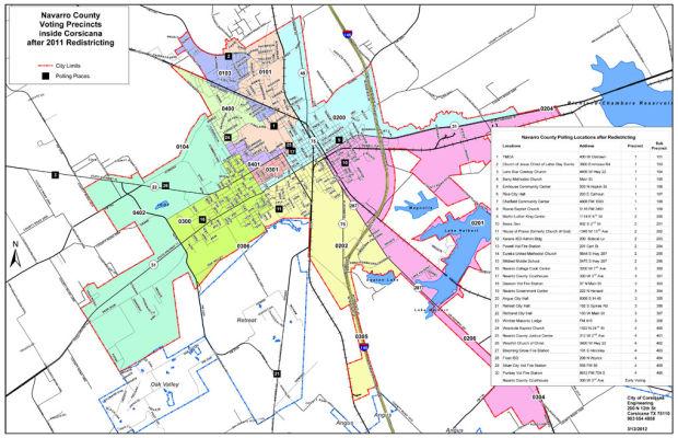 Voting precinct maps for Navarro County | Archives | corsicanadailysun.com