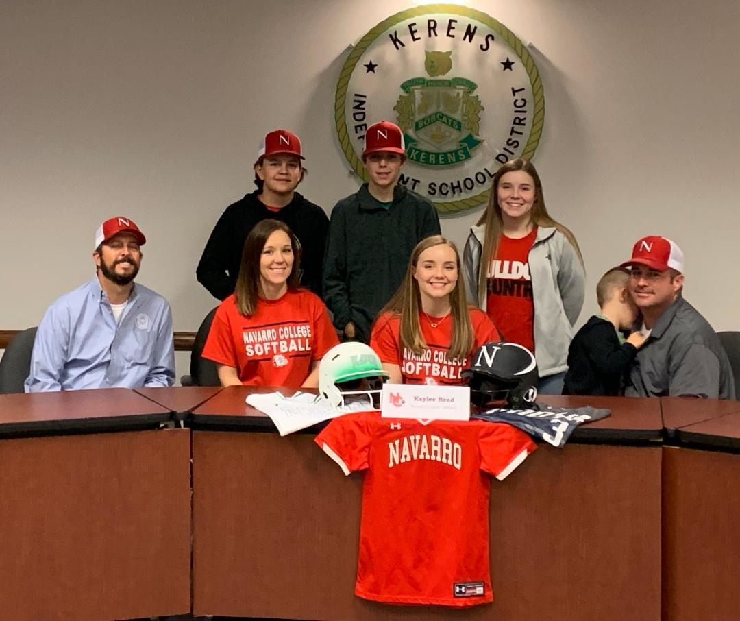 GC/Navarro Softball: Kerens' Kaylee Reed signs with Navarro | Sports ...