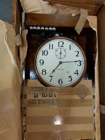 Master clock that once controlled mill clocks returns to former Acme ...