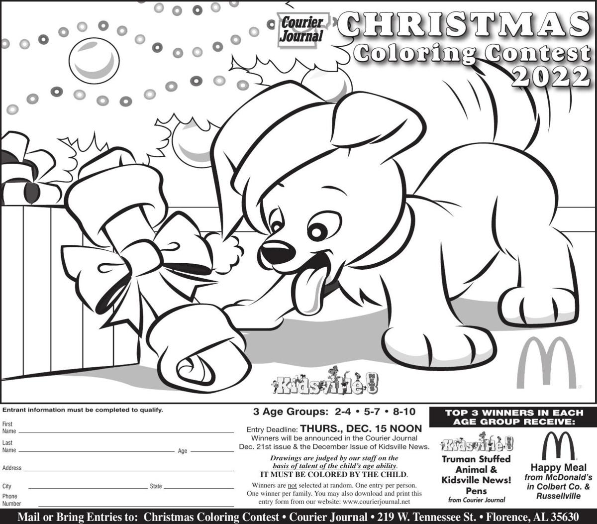 Christmas Coloring Contest 2022 | | courierjournal.net