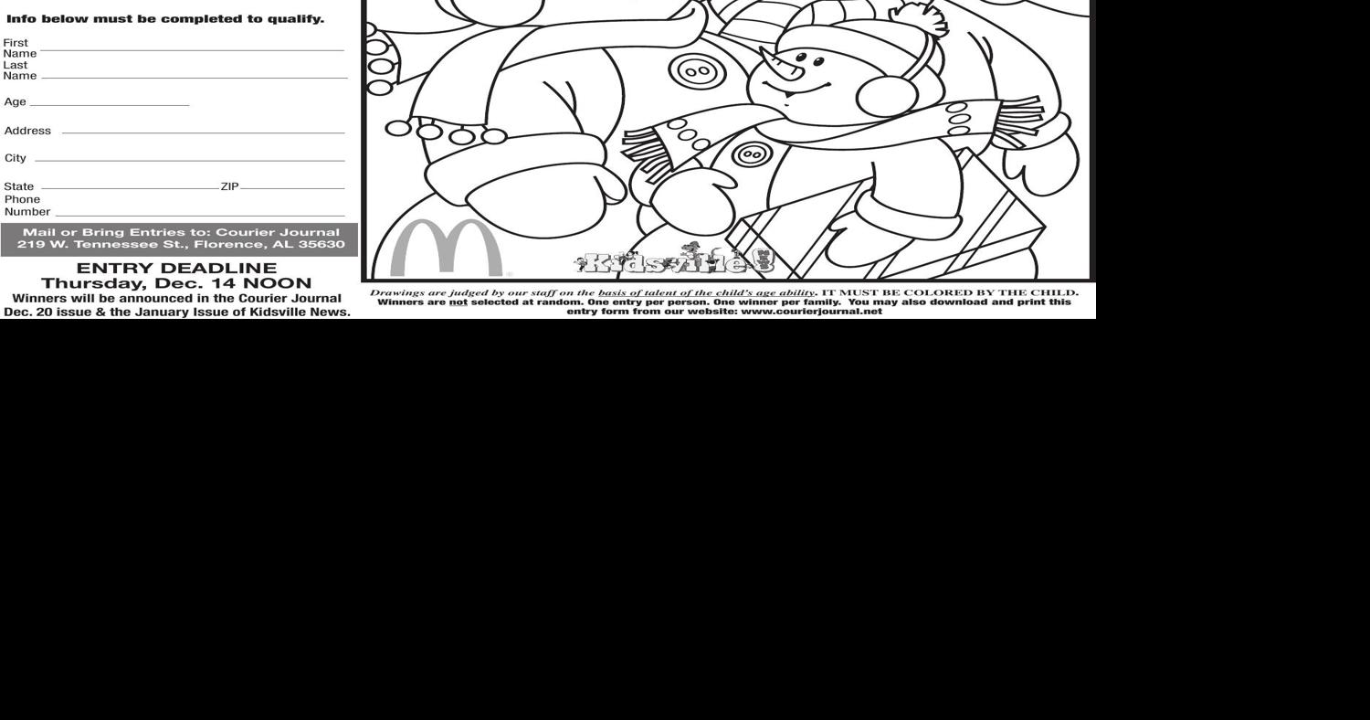 Christmas Coloring Contest 2023 | | courierjournal.net