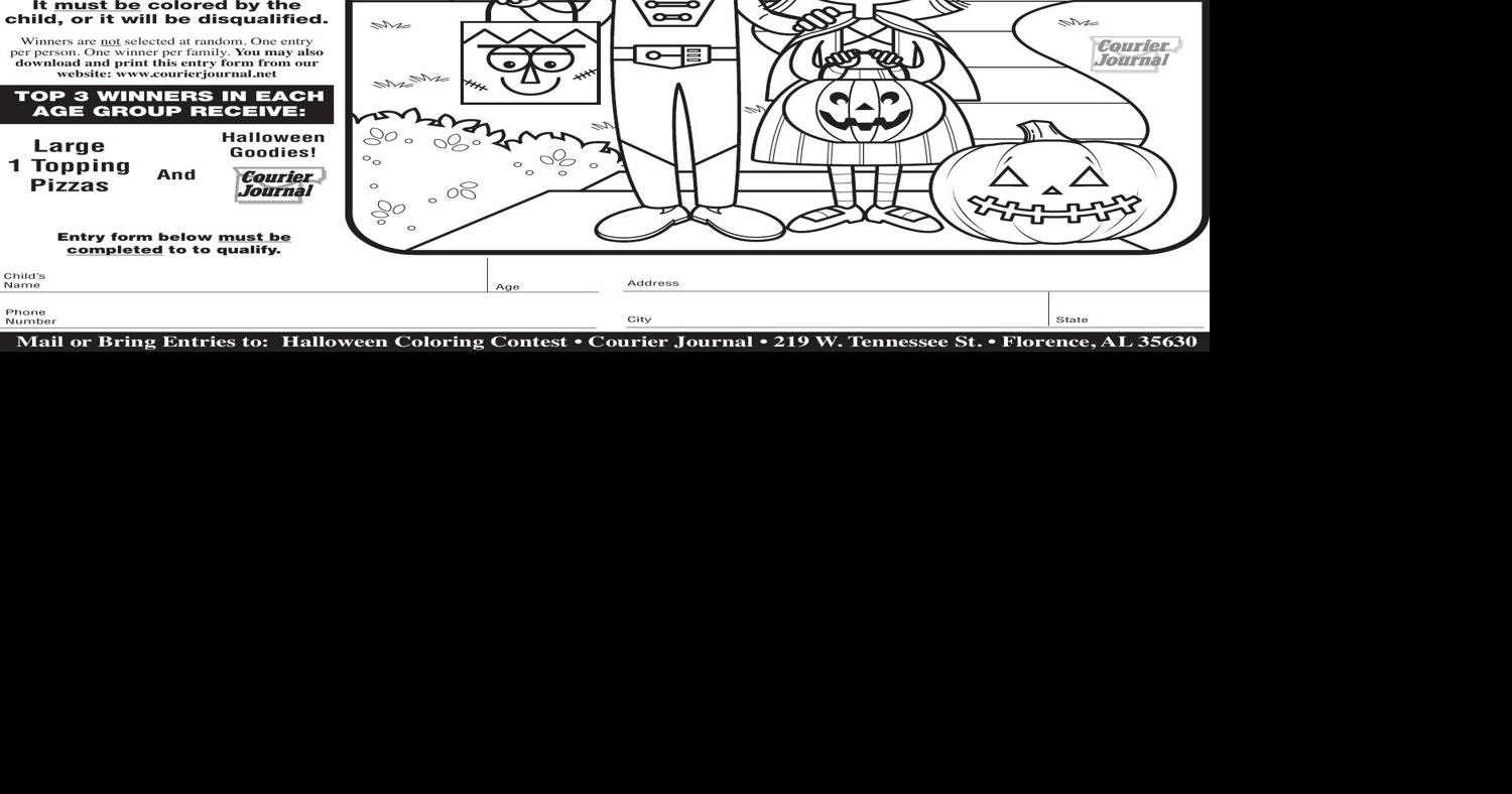 Halloween Coloring Contest 2025 | | courierjournal.net