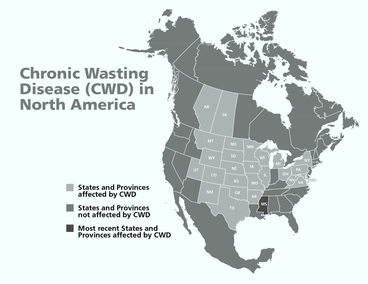 CWD Positive in Mississippi Prompts Quick Response | Online Only ...