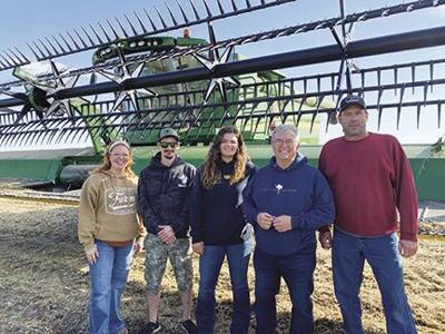 Illinois State Senator Thomas M. Bennett visits Woodford County Farm ...