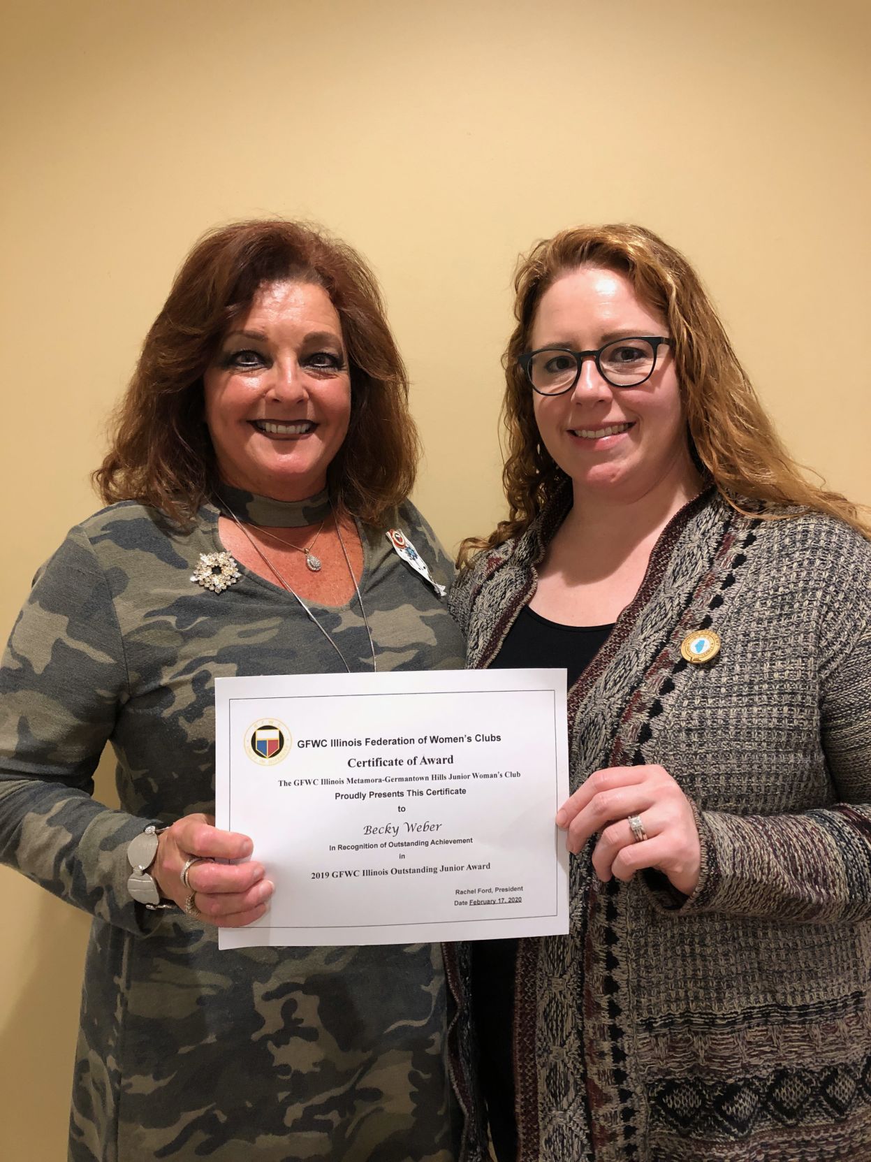 Becky Weber chosen as 2019 Outstanding Junior | Woodford Courier ...