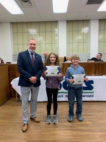 Asberry and Ironside lead the BOE meeting Pledge of Allegiance | School ...