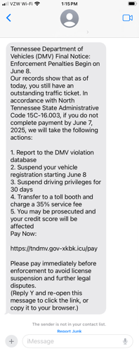 State agencies warn of 'outstanding ticket' text scam | Local News ...