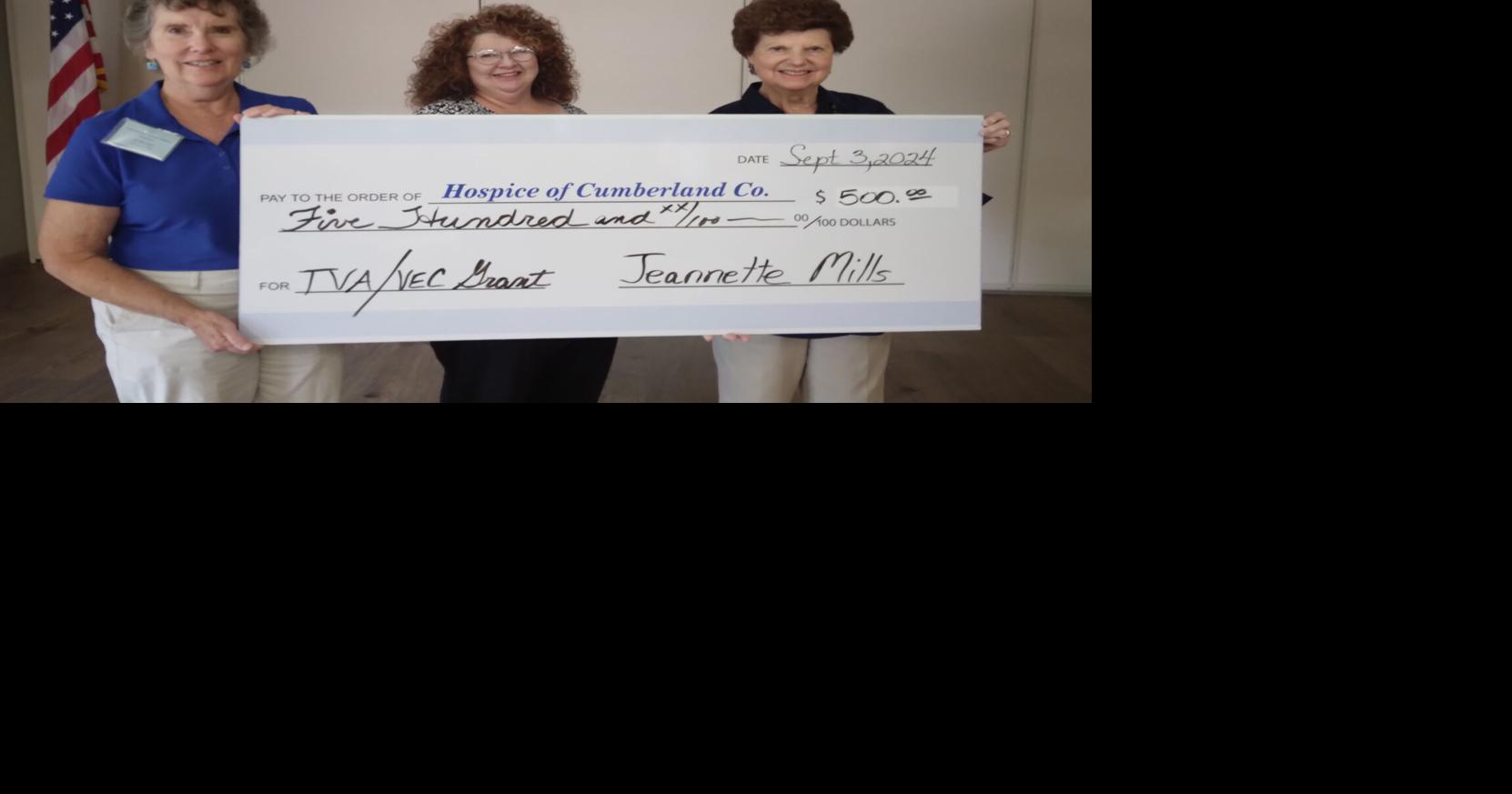 Hospice Auxiliary awarded grant through VEC Customers Share program ...