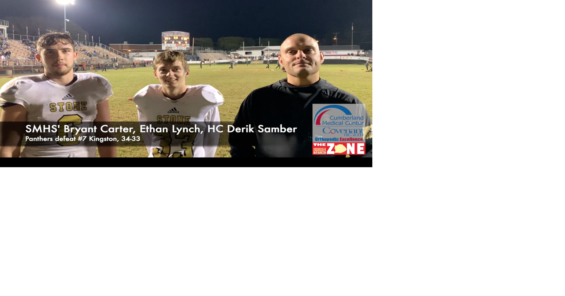 VIDEO: Stone Memorial's Bryant Carter, Ethan Lynch & HC Derik Samber following Kingston win ...